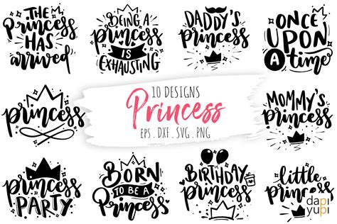 Princess Quotes Bundle Graphic By Dapiyupi · Creative Fabrica