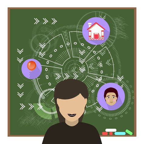 Women S Thoughts In My Head Stock Illustration Illustration Of