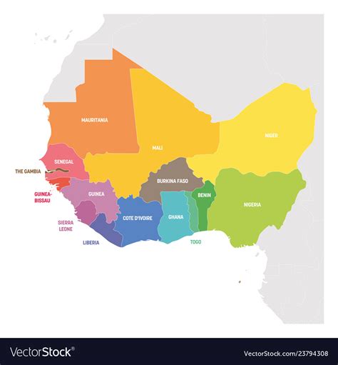Printable Map Of West Africa