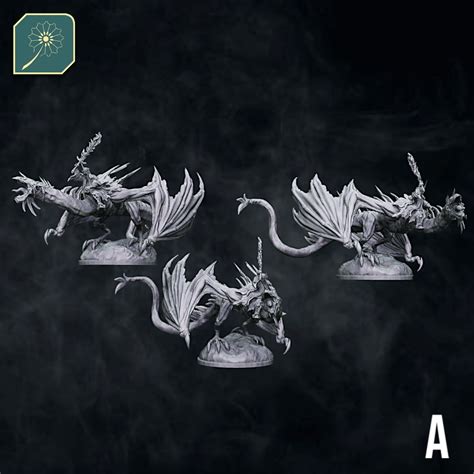 Wraith On Flying Serpent Crouched The Bards Table