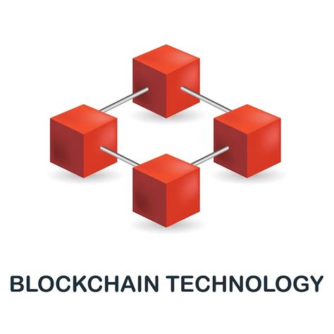 Premium Vector Blockchain Technology Icon 3d Illustration From