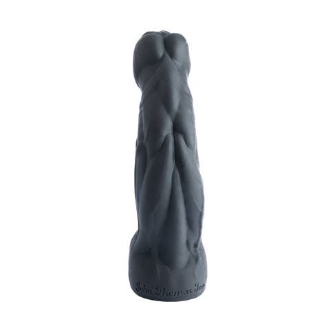 Platinum Liquid Silicone Sampson Squirting Dildo 12 Inch Black Pleasure Chest