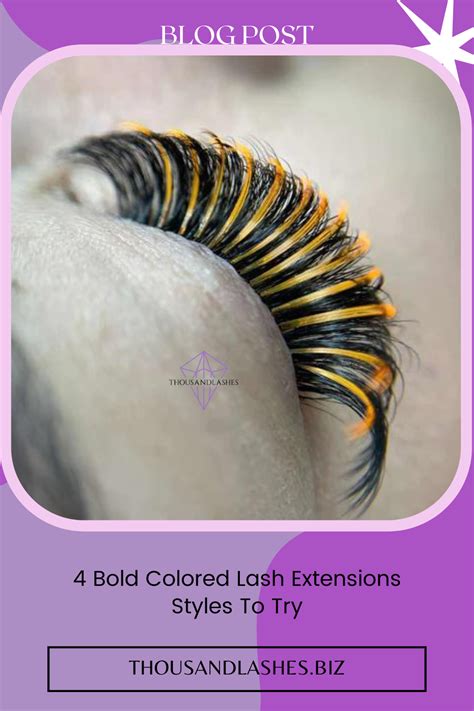 4 Bold Colored Lash Extensions Styles To Try Lash Extensions Styles