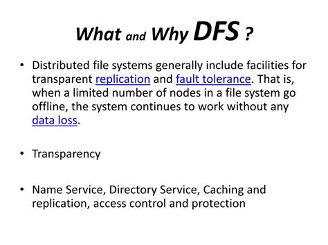 PPT DFS Design And Implementation PowerPoint Presentation Free Download ID