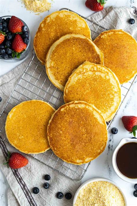 Fluffy Cornmeal Pancakes Gluten Free Peel With Zeal