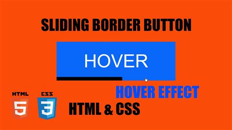 Sliding Hover Button Effect In HTML CSS YouTube