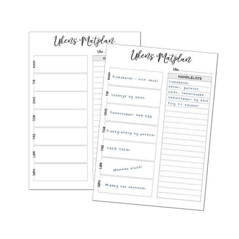 Hundtrening Ukeplan Mal Nameless