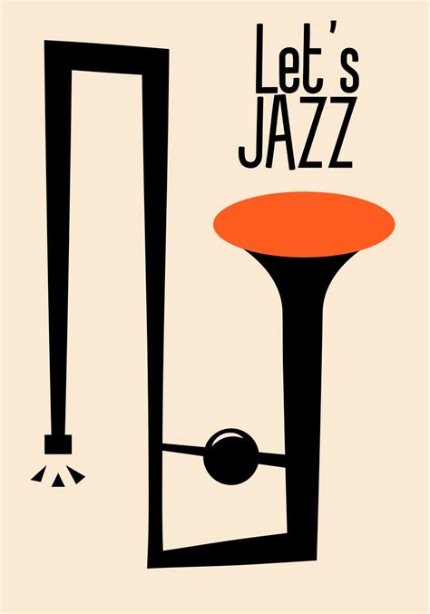 Lets Jazz Poster 30x40 Cm Jazz Poster Jazz Art Graphic Poster Art