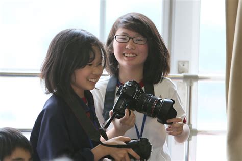 「給食風景の撮影」