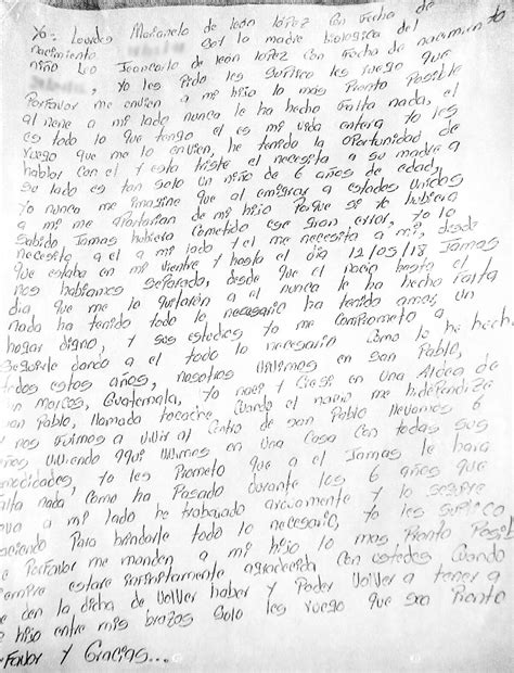 Carta De Extremo Sufrimiento Para Inmigracion At Tracey Della Blog