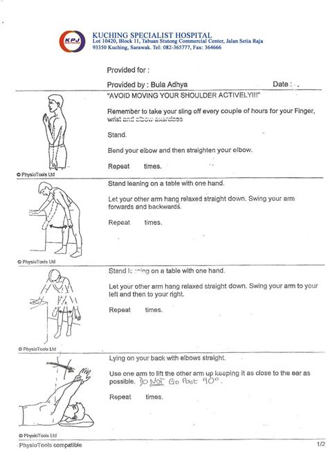 Passive Assisted Shoulder Exercises My