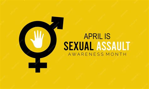 Premium Vector Sexual Assault Awareness Month Sexual Card Poster