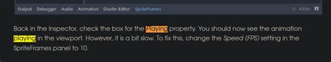 2d sprite animation outdated info · issue 6999 · godotengine godot