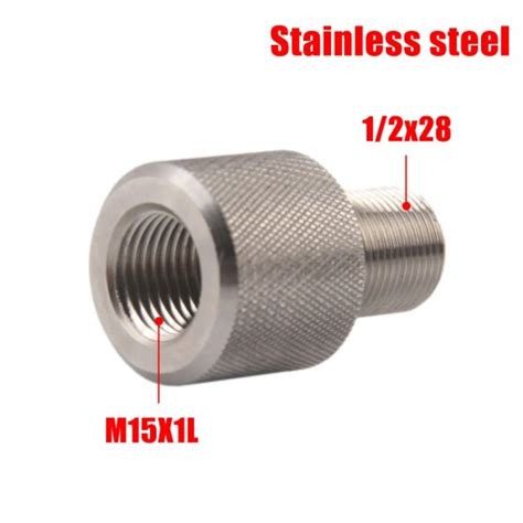 Stainless Steel Thread Adapter Female 12 28 M14x1 M15x1 M135x1 58