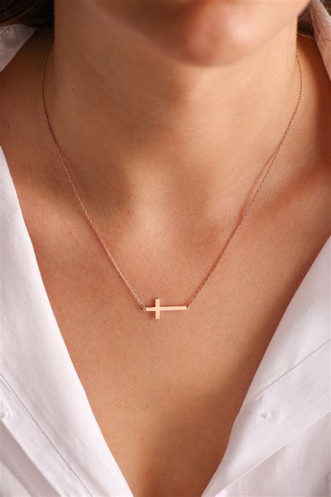 Gold Cross Necklace For Women Faith Worn Bright Sunrise Bling Jewelry