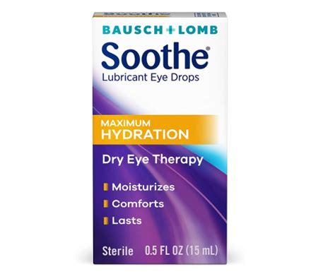 Soothe® Maximum Hydration Lubricant Eye Drops 0 5 Fl Oz Dry Eye
