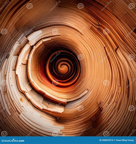 Image Of The Wood Log Ring Texture And Pattern Stock Illustration