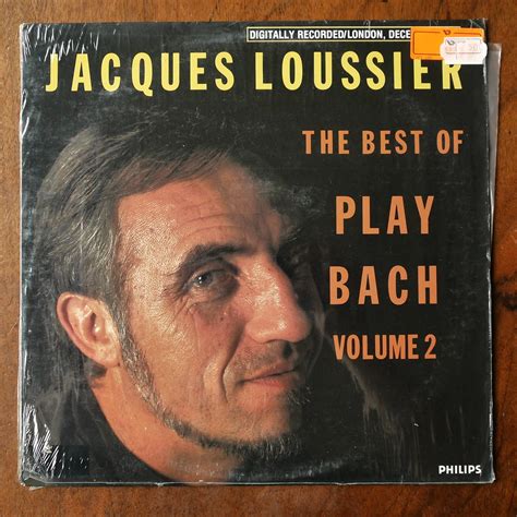 Jacques Loussier The Best Of Play Bach Vol 2 Philips Phl 1 3008 A