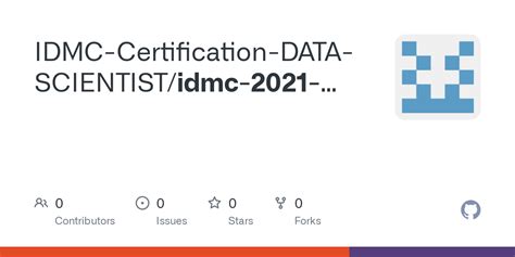 Github Idmc Certification Data Scientistidmc 2021 Dashboard