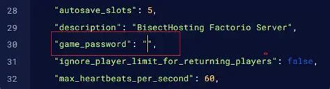 how to add a password to a factorio server knowledgebase bisecthosting