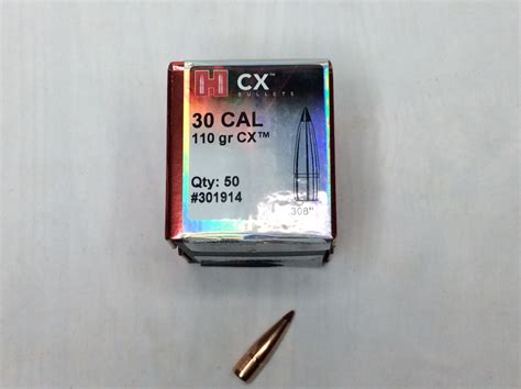 Hornady Cx Copper Alloy Expanding Bullets 30 Cal 308 110gr 50ct