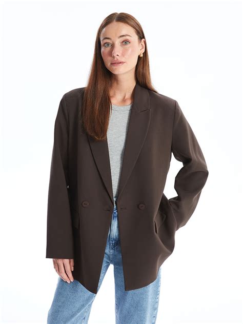 Lcwaikiki Classic Düz Uzun Kollu Kadın Blazer Ceket W4hf33z8 Hds Lcw