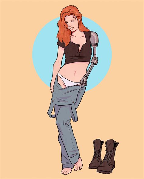 Rule 34 1girls Amputee Barefoot Cleavage Feet Long Hair Metal Arm