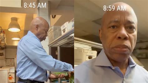 Eric Adams Roasted Over Clock In Morning Routine Video Comic Sands