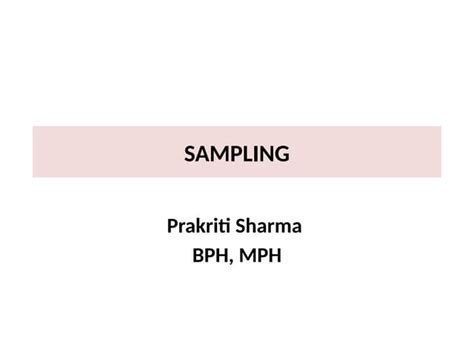 Sample Size Determination For Researchpptx