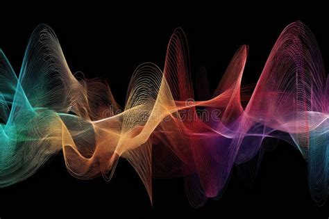 Visual Representation Of Flowing Spectrum Showcasing The Beauty Of Algorithmic Art In Vibrant