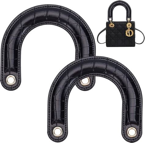 Pu Leather Bag Handles 2pcs U Shaped Handbags Handles Replacement