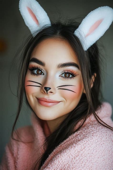 15 Easy Bunny Makeup Ideas For Halloween That Youll Absolutely Love