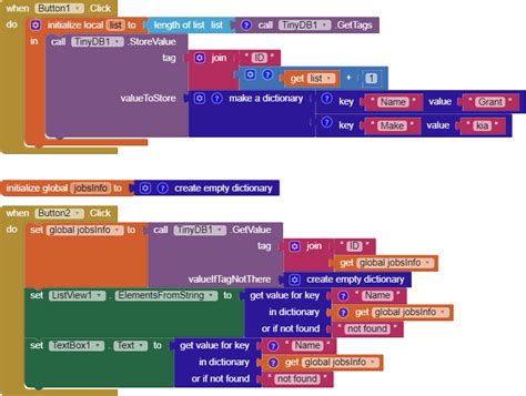 Save And Display All Records In A Dictionary Question Mit App