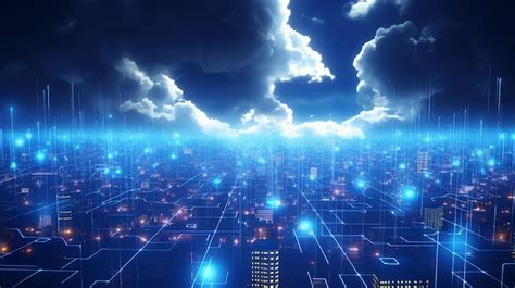 Premium Ai Image Cyberspace Cloud Computing Technology In Digital Data