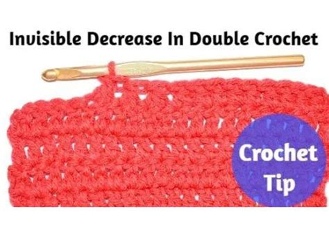 How To Crochet An Invisible Double Crochet Decrease Amys Diy Frugal Life