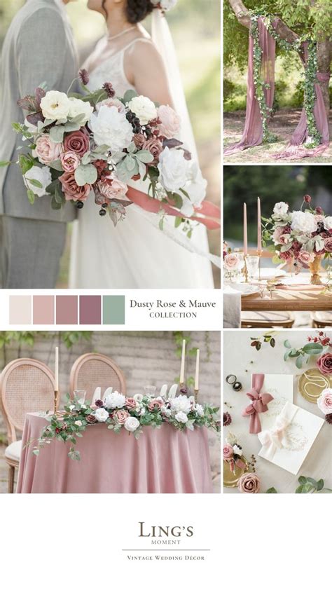 Dusty Rose And Mauve Wedding Inspiration Dusty Rose Wedding Colors