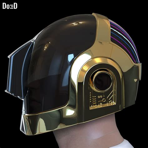 Daft Punk Helmet 2 In 1 Fused Mashup 3d Printable Model Dp327 Do3d