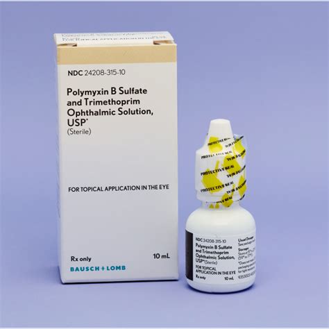 Polymyxin B And Trimethoprim Fast Acting Eye Infection Treatment