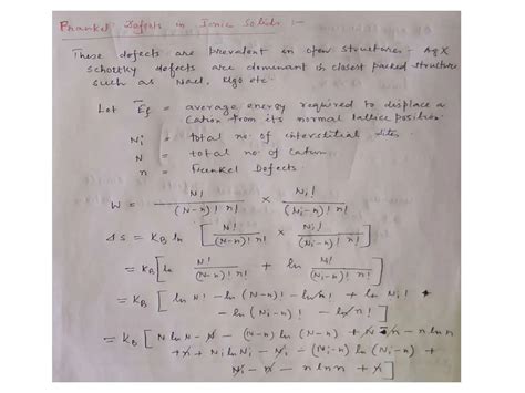 Lattice Defects In Ionic Solid Compoundpptx