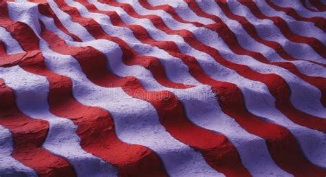 Abstract Textured Waves In Red And White Wavy Pattern Dynamic Design Stock Image Image Of