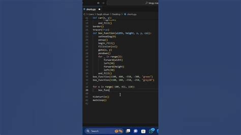 How To Draw A Car Using Python Turtle Programming Shorts Python