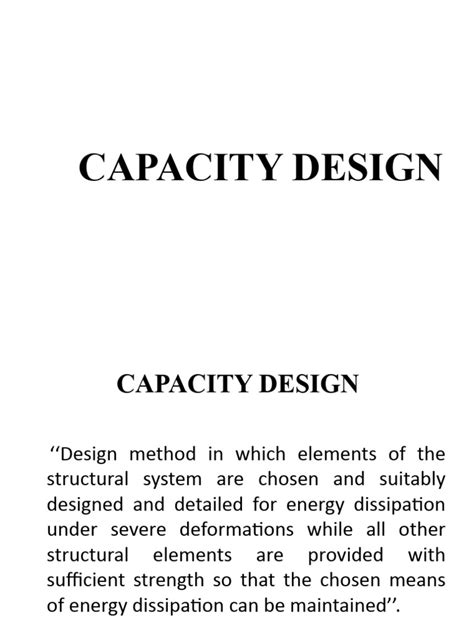 Capacity Design Pdf Ductility Strength Of Materials