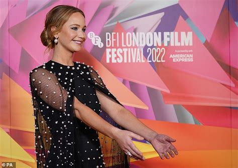 Jennifer Lawrence Looks Effortlessly Glamorous In A Sheer Pearl Adorned
