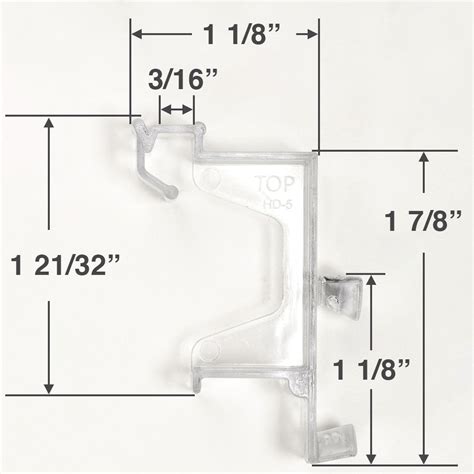 Levolor Trim And Go Valance Clip For Cordless 2 12 Faux Wood Blinds
