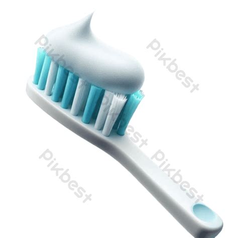 Simple Toothbrush With White Toothpaste Dollop Png Images Png Free