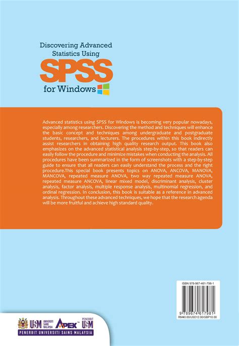 discovering advanced statistics using spss for windows