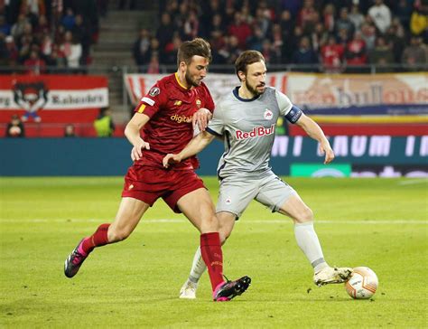 Salzburgs Andreas Ulmer Deflated After Defeat To Roma