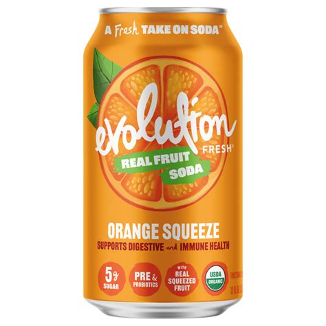 Save On Evolution Fresh Orange Squeeze Real Fruit Soda Order Online