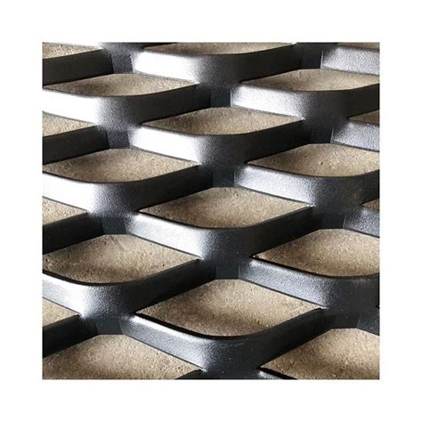 Aluminum Raised Or Flattened Expanded Metal Mesh Faced Cladding Fence