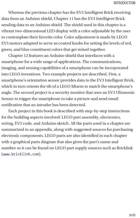 The LEGO Arduino Cookbook